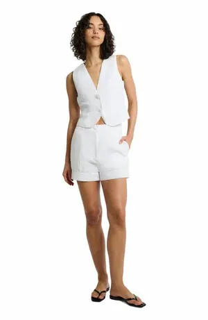 Onia Air Linen Relaxed Vest