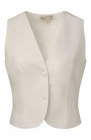 Onia Air Linen Relaxed Vest