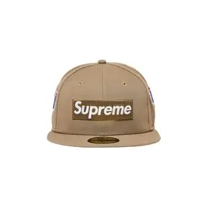 Supreme Jerseys Box Logo New Era Cap - Tan