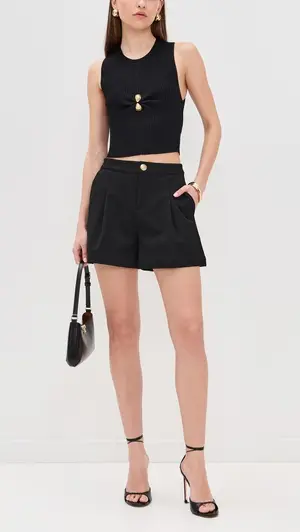 L'Agence Saige Safari Short - Black