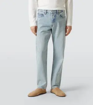 FRAME The Straight Mid-rise Jeans
