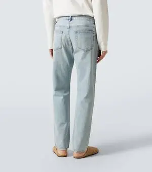 FRAME The Straight Mid-rise Jeans