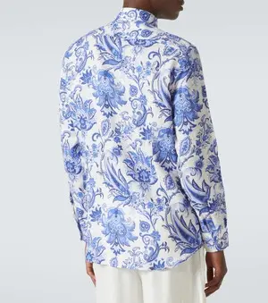 Etro Roma Paisley Linen Shirt