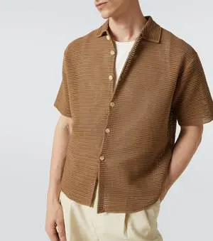 Auralee Knitted Cotton Mesh Shirt