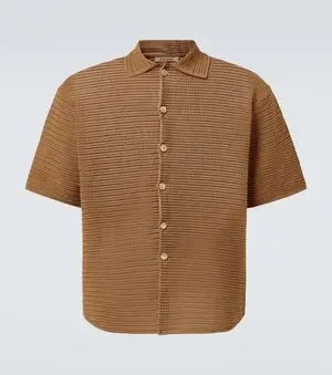 Auralee Knitted Cotton Mesh Shirt