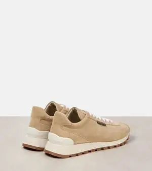 Brunello Cucinelli Monili Suede Sneakers