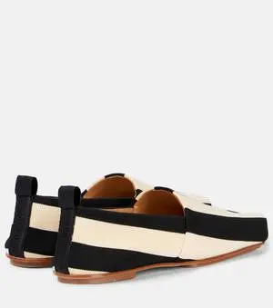 Jacquemus Carré Striped Slip-on Shoes