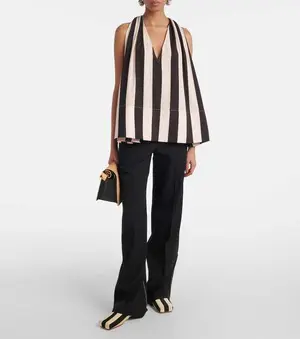 Jacquemus Carré Striped Slip-on Shoes