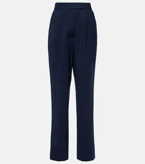 THE FRANKIE SHOP Bea High-rise Straight Pants - Blue
