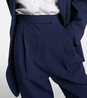 THE FRANKIE SHOP Bea High-rise Straight Pants - Blue