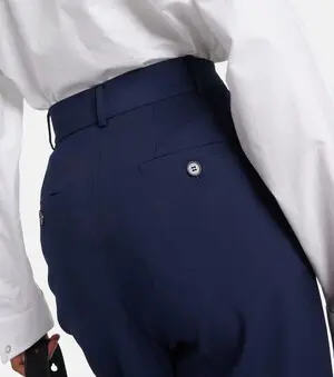 THE FRANKIE SHOP Bea High-rise Straight Pants - Blue