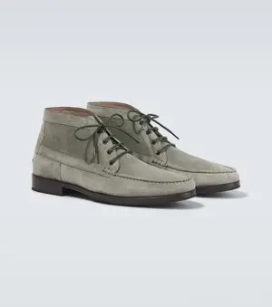 Manolo Blahnik Rhinebeck Suede Boots - Grey