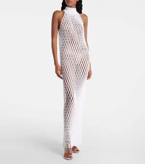 Alaïa Macramé Maxi Dress