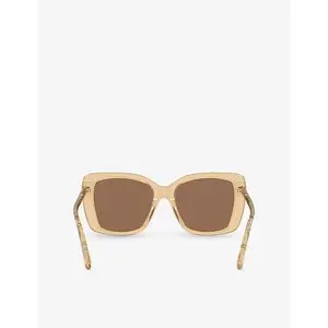 Burberry Be4456 Square-frame Sunglasses - Cream