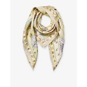 ASPINAL OF LONDON The Great British Season Silk Scarf - Multi