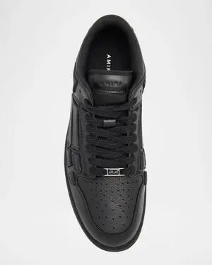 Amiri Skel Low-top Leather Sneakers - Black