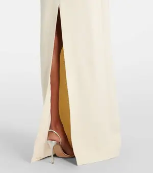 David Koma Chain-trimmed Crepe Gown