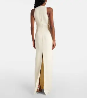 David Koma Chain-trimmed Crepe Gown