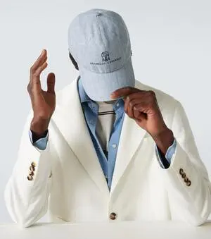 Brunello Cucinelli Linen Baseball Cap