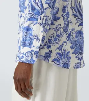 Etro Roma Paisley Linen Shirt