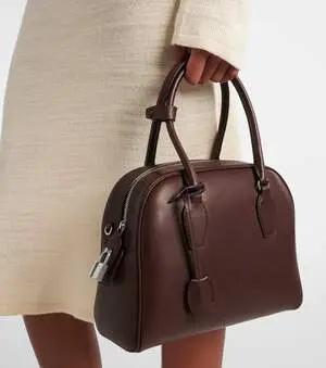 THE ROW India Leather Tote Bag - Brown
