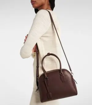 THE ROW India Leather Tote Bag - Brown
