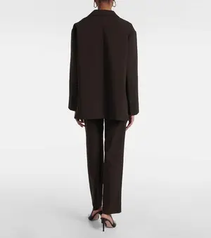 THE FRANKIE SHOP Bea Oversized Blazer - Brown