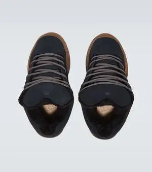 ERL Vamp Skate Suede Sneakers - Black