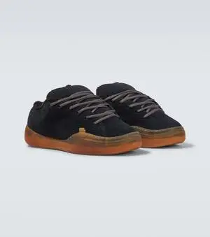 ERL Vamp Skate Suede Sneakers - Black