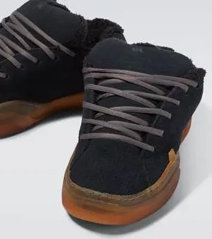ERL Vamp Skate Suede Sneakers - Black