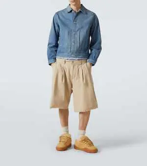 ERL Sand Vamp Shearling-lined Suede Sneakers