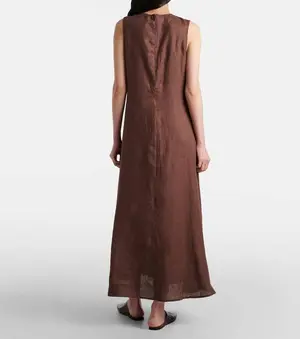 Asceno Tallin Linen Maxi Dress