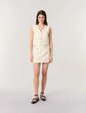 Maje Lace V-neck Jacket