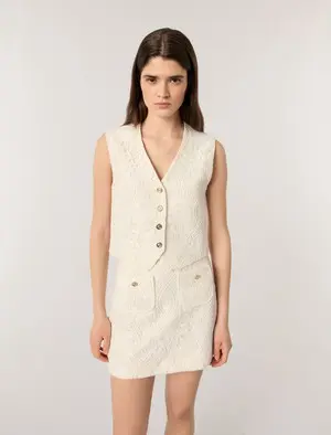 Maje Lace V-neck Jacket