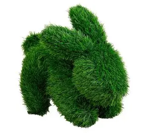NEARLY NATURAL 14' Uv Resistant Garden Topiary Bunny - One-color
