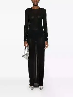 Blumarine Sheer Maxi Dress