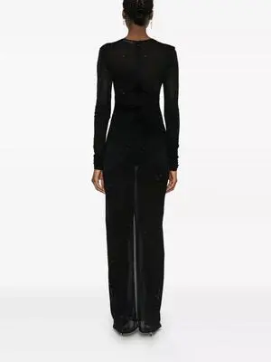 Blumarine Sheer Maxi Dress