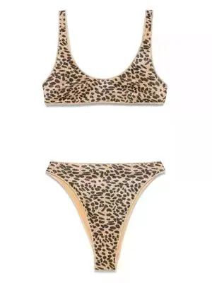 Oseree Leopard-print Bikini