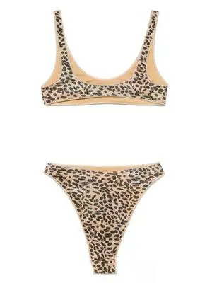 Oseree Leopard-print Bikini