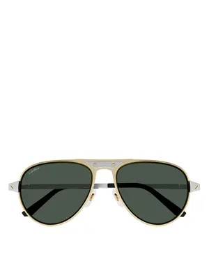 Cartier Santos Evolution Pilot Sunglasses - Gold