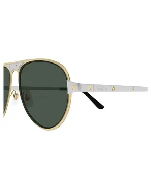 Cartier Santos Evolution Pilot Sunglasses - Gold