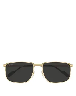 Cartier Premiere De Squared Sunglasses - Gold
