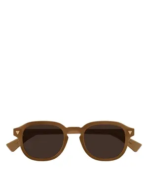 Bottega Veneta Round Sunglasses, 49mm