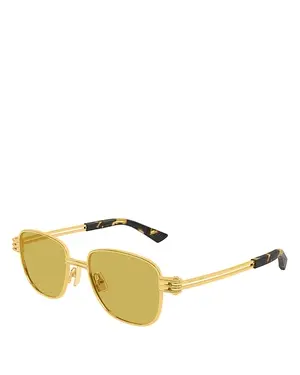 Bottega Veneta Bolt Squared Sunglasses - Gold