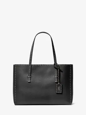 Michael Kors Sharon Hand-stitched Pebbled Leather Tote Bag