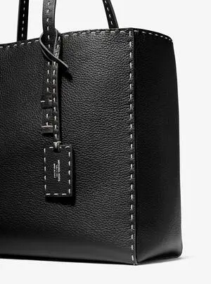 Michael Kors Sharon Hand-stitched Pebbled Leather Tote Bag