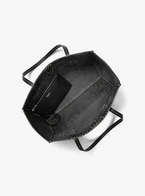 Michael Kors Sharon Hand-stitched Pebbled Leather Tote Bag