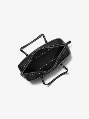 Michael Kors Roberta Pebbled Leather Satchel