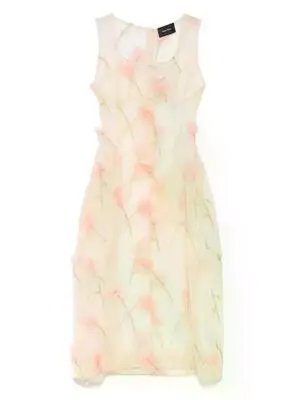 Simone Rocha Sculpted Carnation Midi Dress