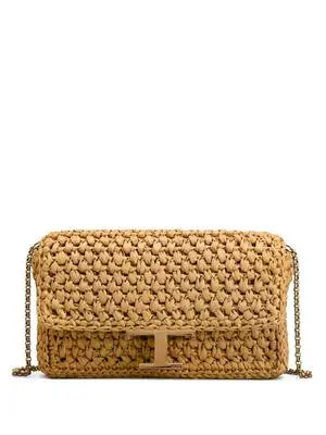 TOD'S Mini Raffia Crossbody Bag